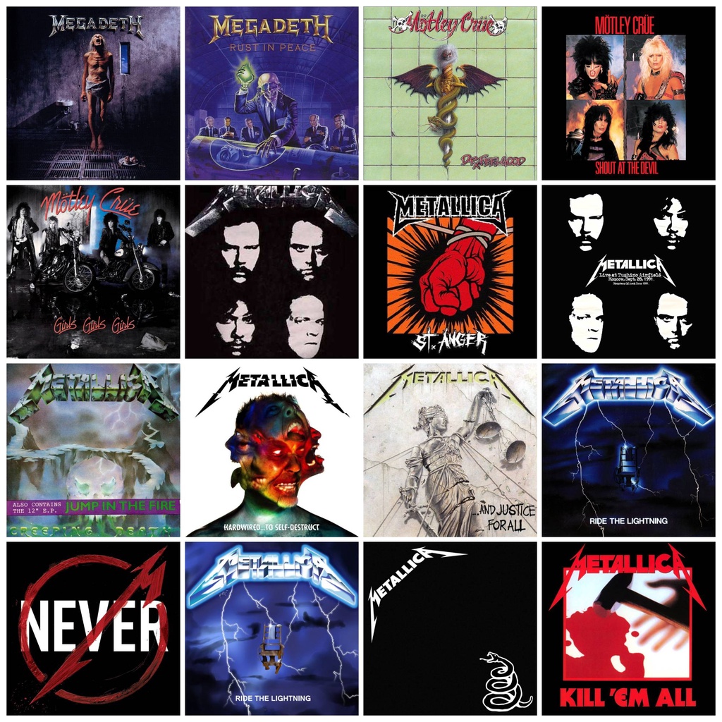 Fridge Magnet (Megadeth, Metallica, Montley Crue) | Shopee Malaysia