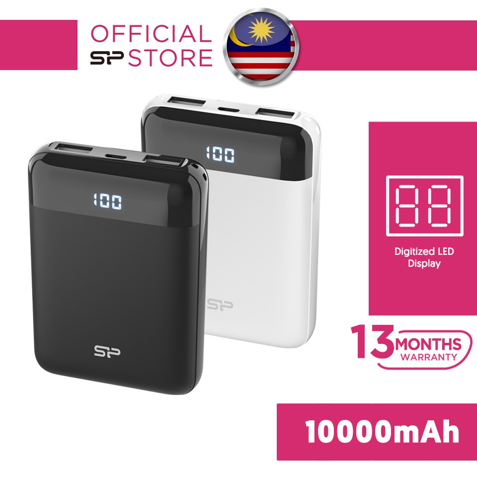 Silicon Power Power Bank 10000mAh Screen Digital Display [GP25 ...