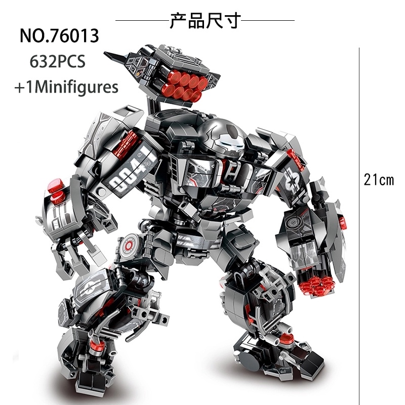 MOC 76105 Marvel Series Hulkbuster Iron Man Mecha Building Blocks Super ...