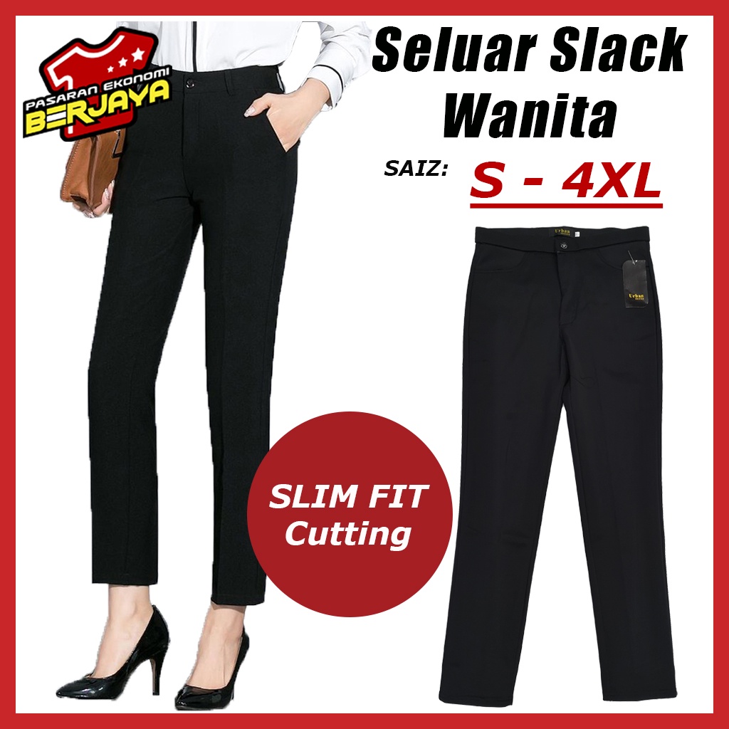 Seluar Slack Wanita Slim Fit/Seluar Kerja/Female Long Pants/Women ...
