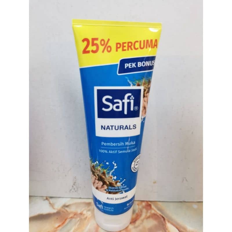 (100g+25%) Safi Pembersih / Pencuci Muka / Facial Cleanser Sari Susu ...