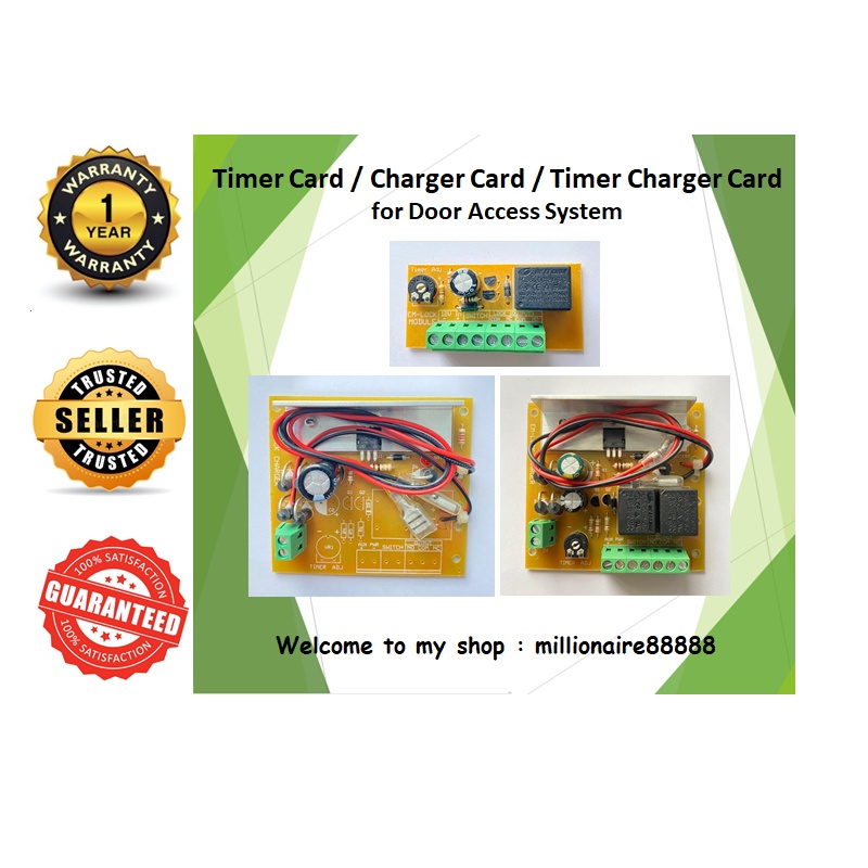 Timer Card - Charger Card - Timer Charger Card for Door Access System ...