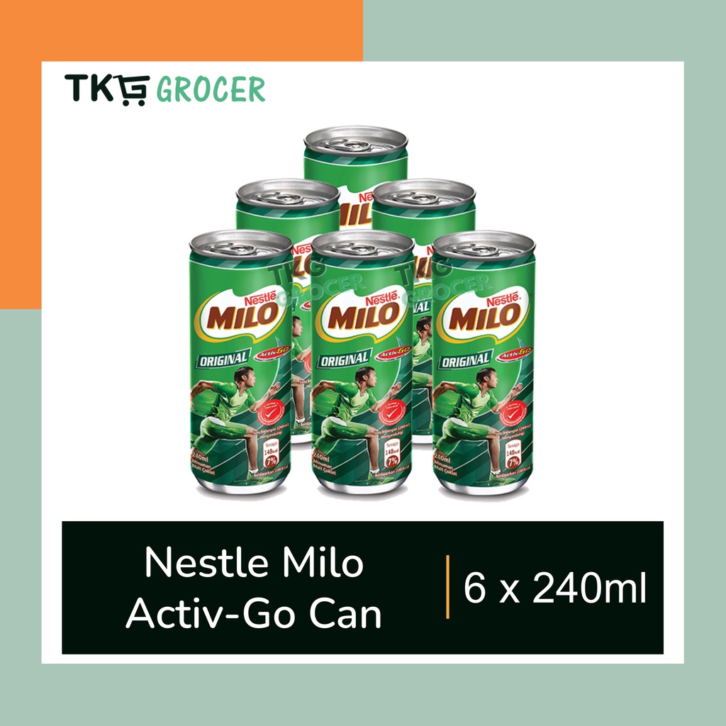Nestle Milo Activ-Go Can 240ml x 6 | Shopee Malaysia