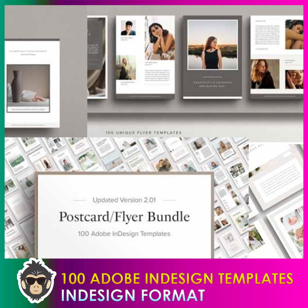 100 Adobe Indesign Template for Postcard and Flyer | Shopee Malaysia