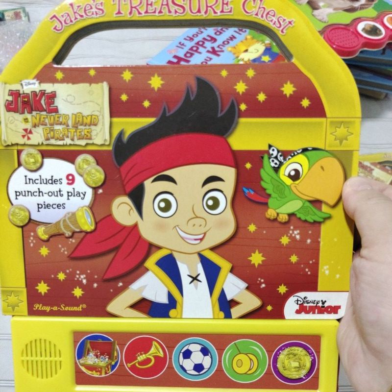 Jake's Treasure Chest Sound book Disney Junior | Shopee Malaysia