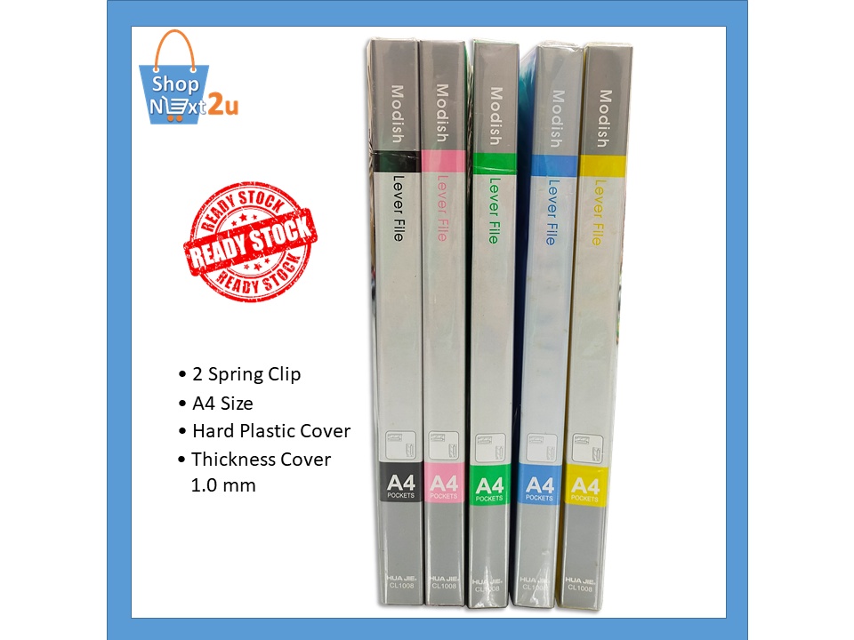 A4 Plastic file lever spring file | PP Lever File | PP file | Spring ...