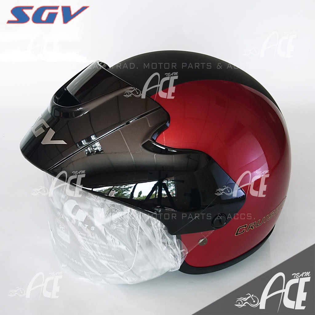 SGV Cruiser Visorex Helmet 60cm Motorcycle Helmet Matte Colour Matt ...