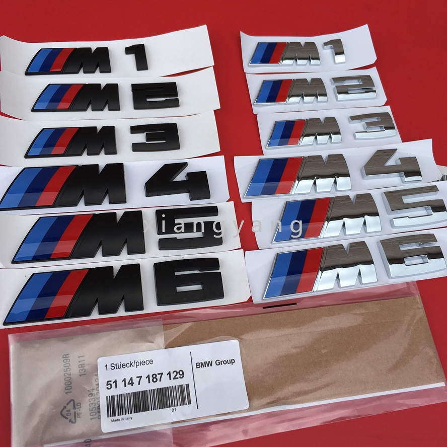 High-end New Style BMW M Label M1 M2 M3 M4 M5 M6 Car Label Rear Tail ...