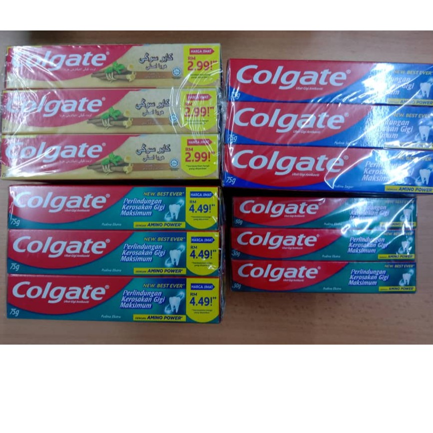 COLGATE Toothpaste/Ubat Gigi- 50g/75g | Shopee Malaysia