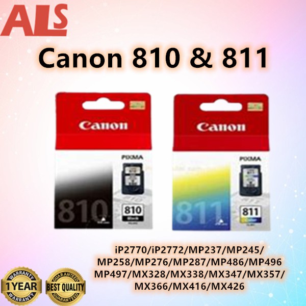 Canon PG-810 / 810XL, CL-811 / 811XL Ink Cartridge / PG-810+CL-811 ...