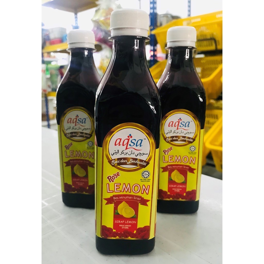 Aqsa Bes Minuman Sirap Lemon 375ml | Shopee Malaysia