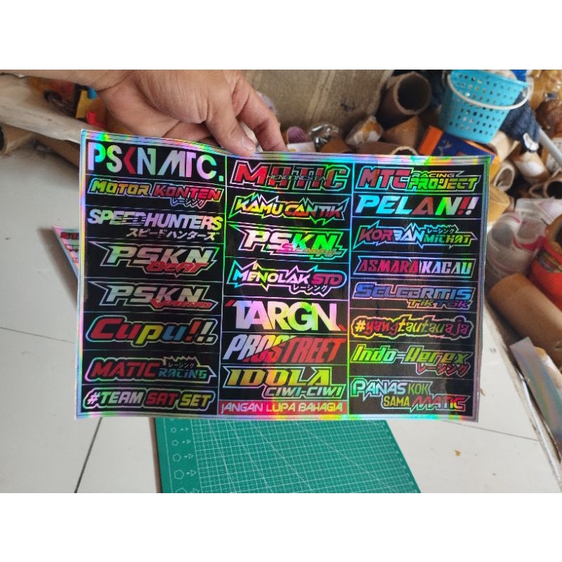 Holographic Racing Pack Stickers/Matic Stickers/Prostreet Stickers ...