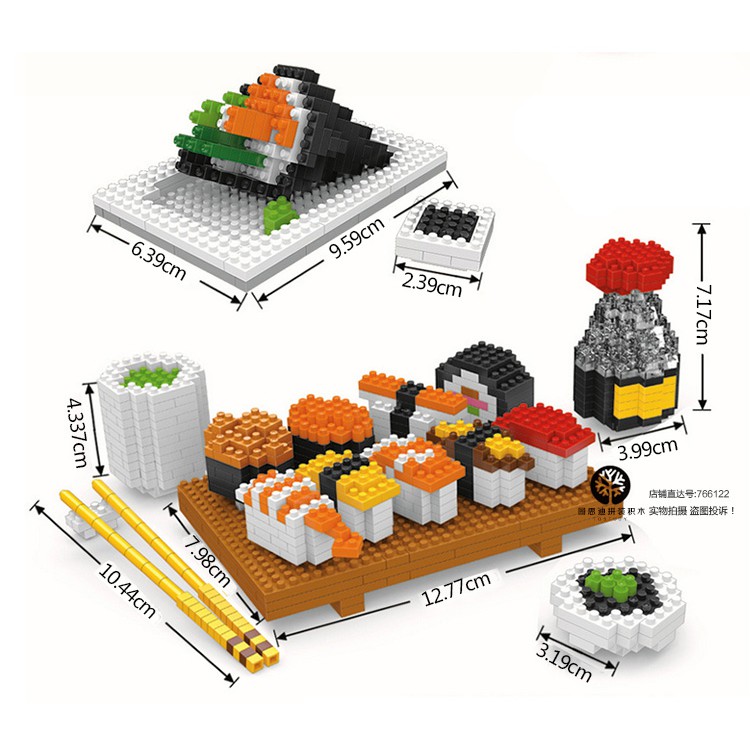 WiseHawk Sushi Set 1400pcs (Nanoblock Compatible) | Shopee Malaysia