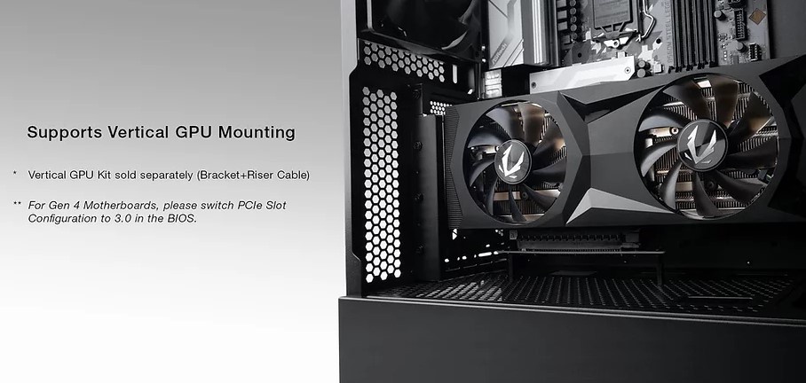 REXTECH TECWARE NEXUS AIR TG / STEEL ATX Gaming Case (Black / White ...