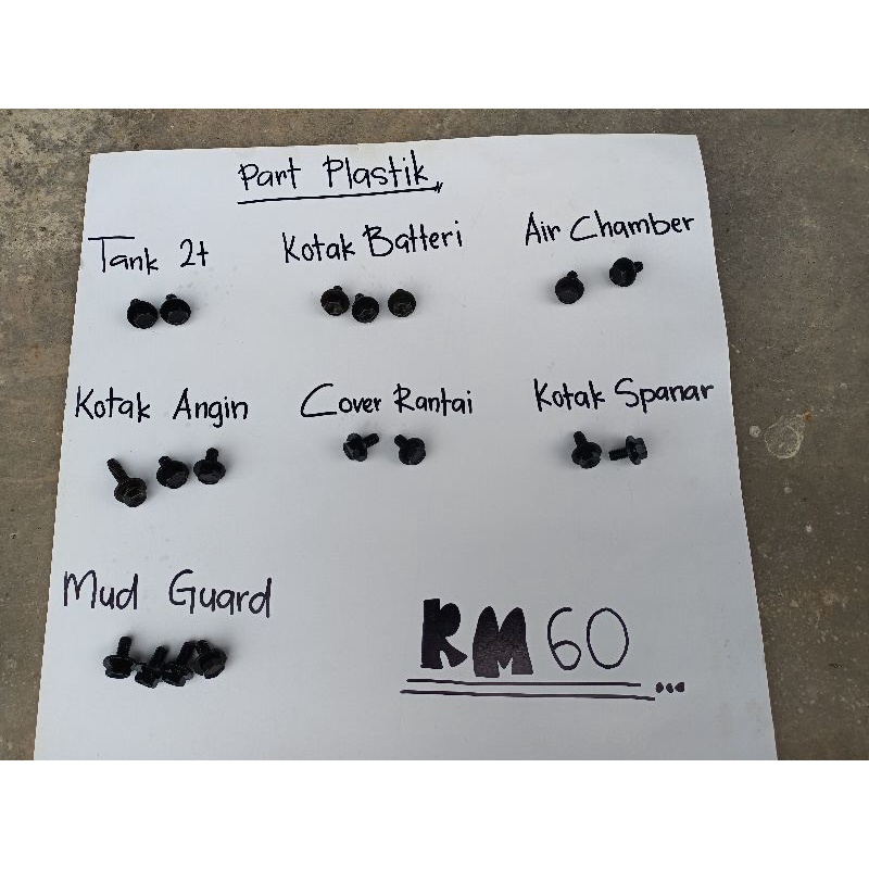 💯💯skru part plastic rxz original japan recond💯💯💯 | Shopee Malaysia