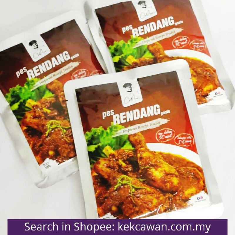 Pes Masakan Segera Chef Amer Rendang Ayam / Pes Segera / Pes Sedap ...