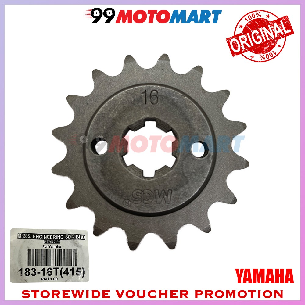 MCS Sprocket LC135 125ZR RXZ 415 Front Sprocket Depan 125Z Y100 Y110 LC SRL110 Yamaha Lagenda ...