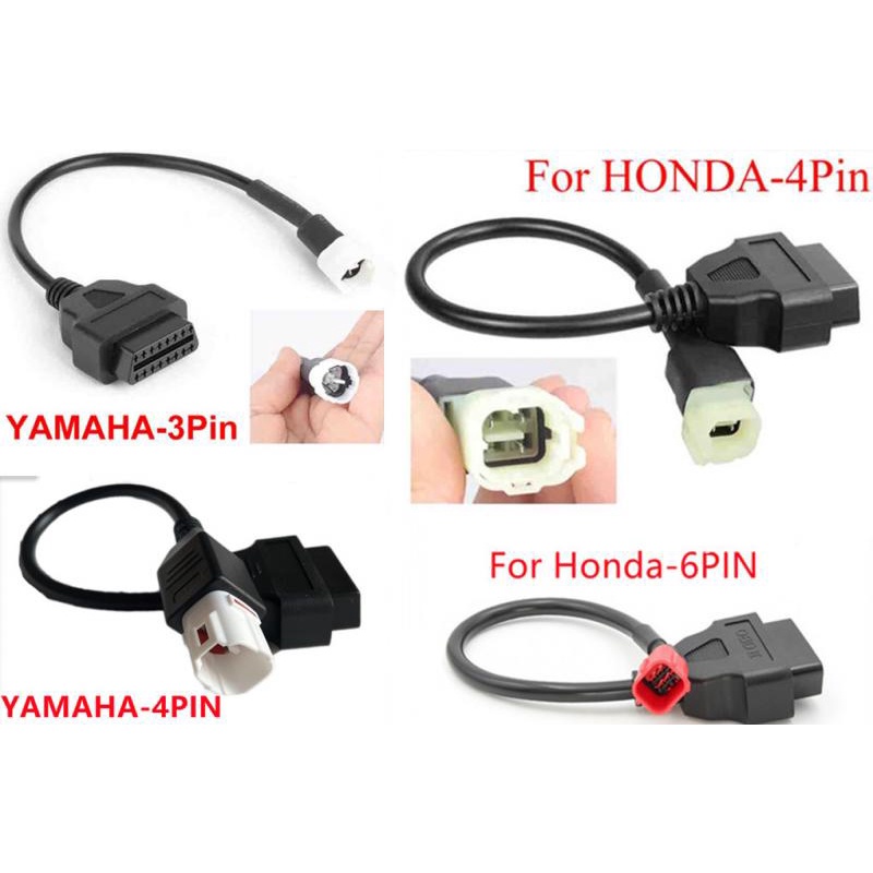 OBD2 ELM 327 Yamaha Honda Suzuki Motorbike Motorcycle Diagnostic Cable ...