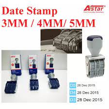 Astar Date Stamp D3/D4/D5 / Astar Cop Tarikh D3 ( Small / kecil ) / D4 ...