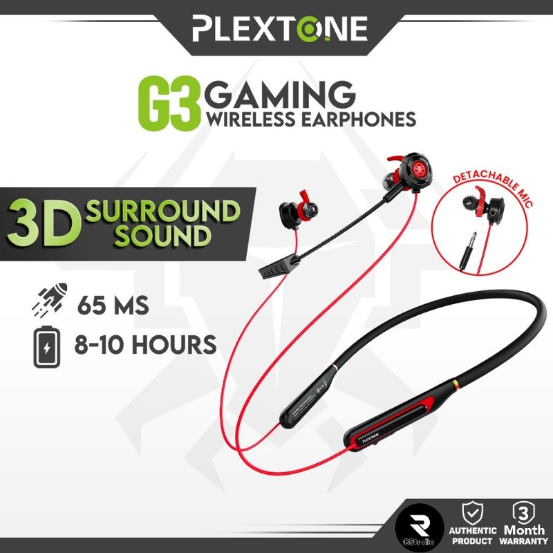 Plextone G3 Virtual 7.1CH Game 3D Sound Effect Detachable Mic Earphone ...