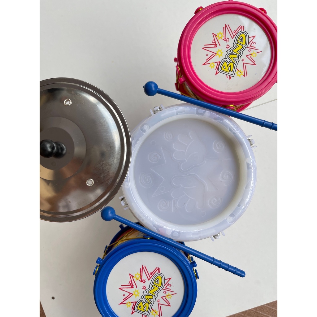 [Ready Stock] Toy Jazz Drum Rock Set Music Instrument Full Set Pretend ...