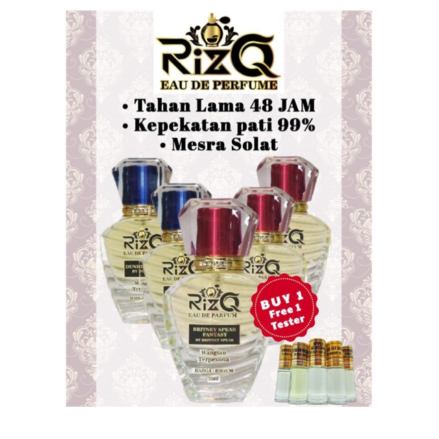 Perfume RizQ (RizQ Eau De Perfume) | Shopee Malaysia