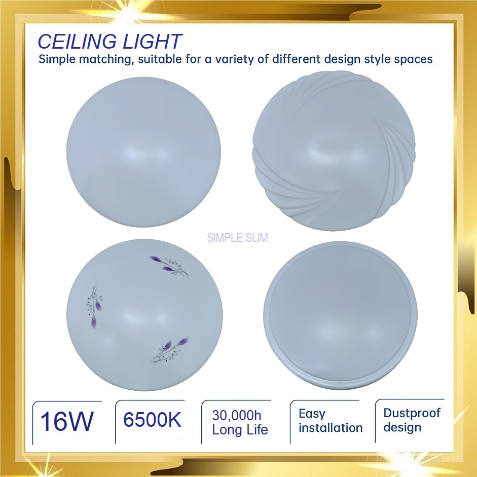 LED Surface Ceiling Lights 16W Ceiling Lamp Panel Light Lighting ...