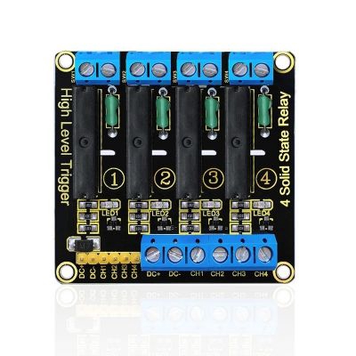 Keyestudio 4-channel Solid State Relay Module Board for Arduino (BLACK ...