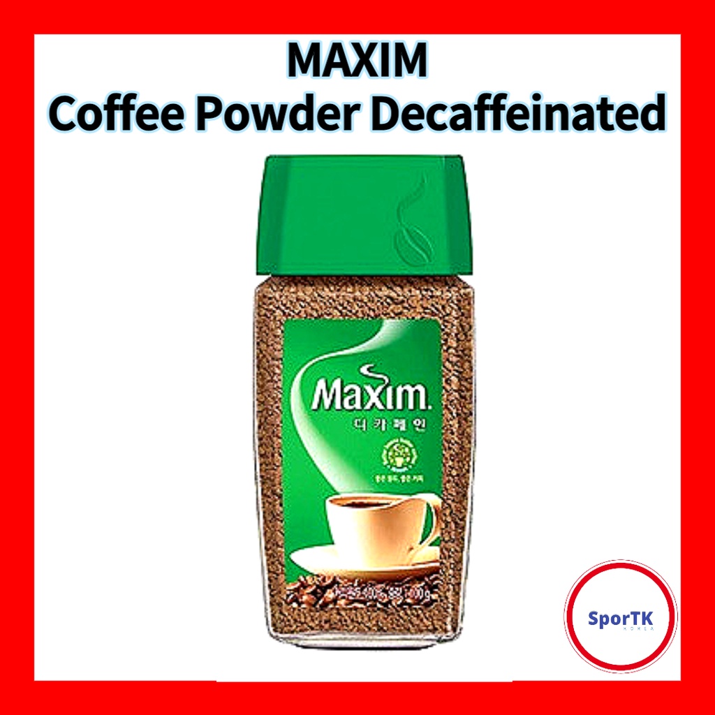 MAXIM Bottle Decaffeinated Coffee Powder 100g Korean Instant Coffee Mix ...