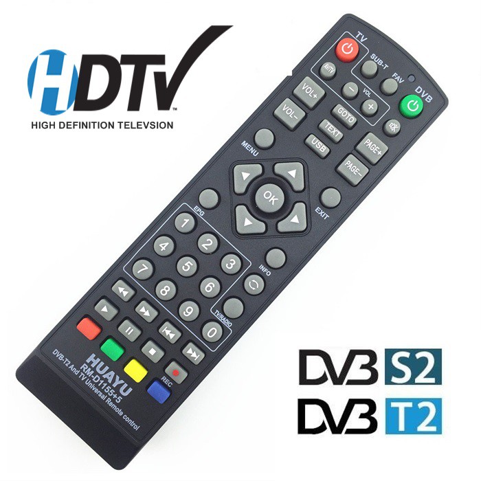 DVB-T2 DVBT2 /S2/K3/K2 Set Top Box Replacement Remote Control For ...