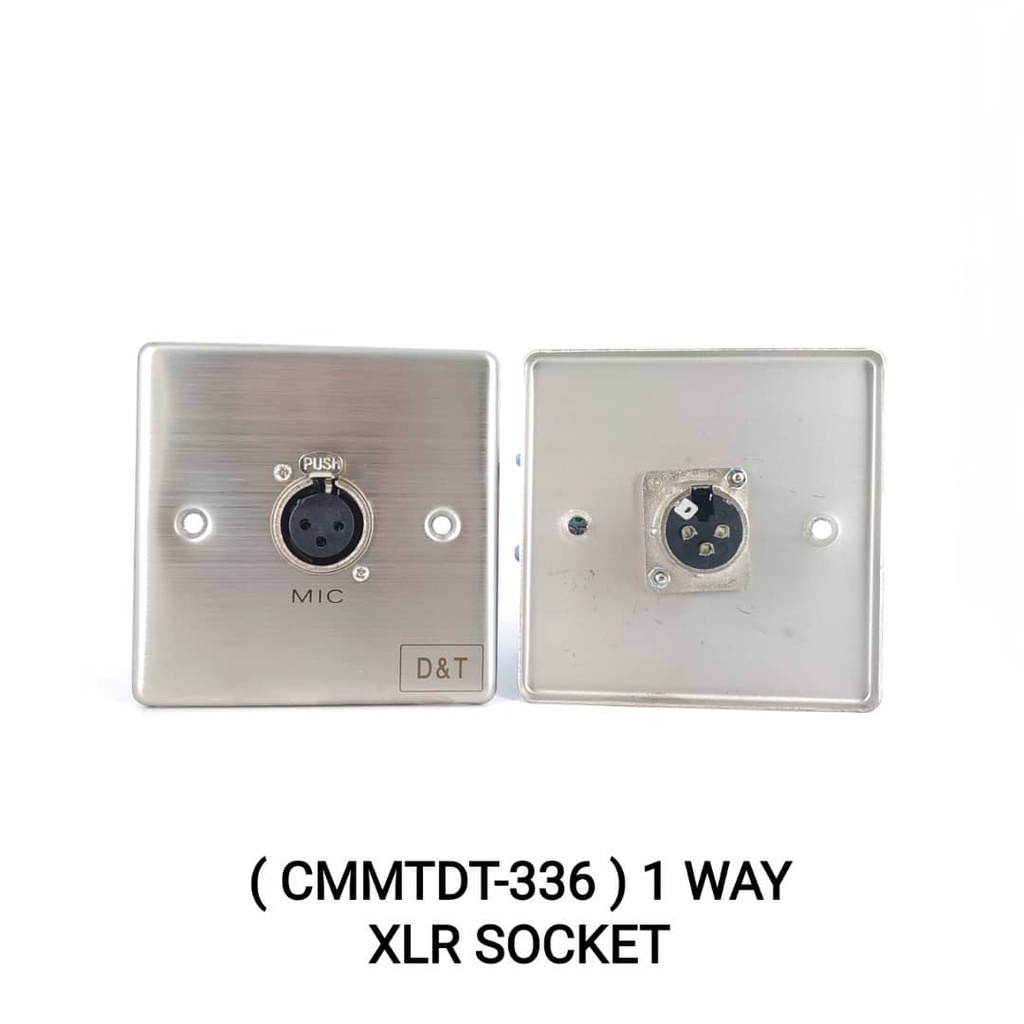XLR SOCKET 1WAY / 2WAY WALL PLATE / METAL FACEPLATE | Shopee Malaysia