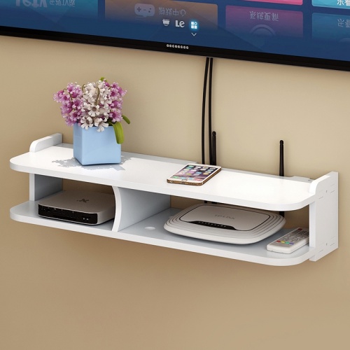 【Ready Stock】Router DVD Player TV Rack Box Floating Storage Shelf Wall ...