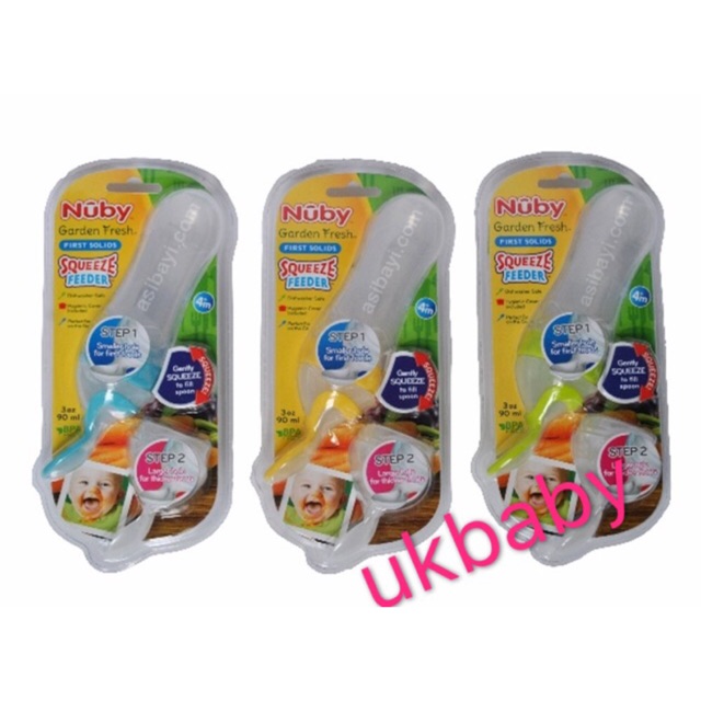 Nuby Garden Fresh TM Silicone Squeeze Feeder (5459) | Shopee Malaysia