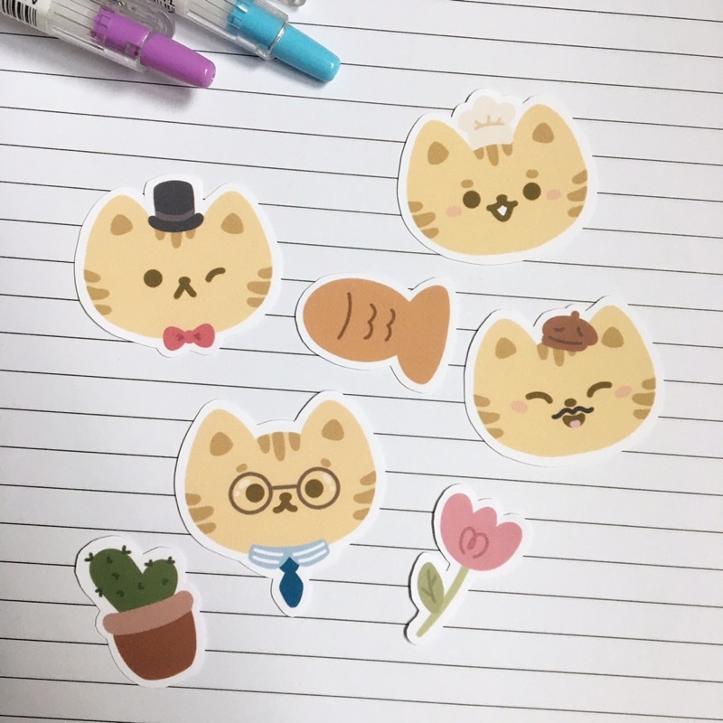 🐱 noddy the cat sticker pack 🐱 | Shopee Malaysia