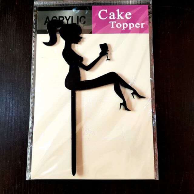 Cake topper lady acrylic | Shopee Malaysia