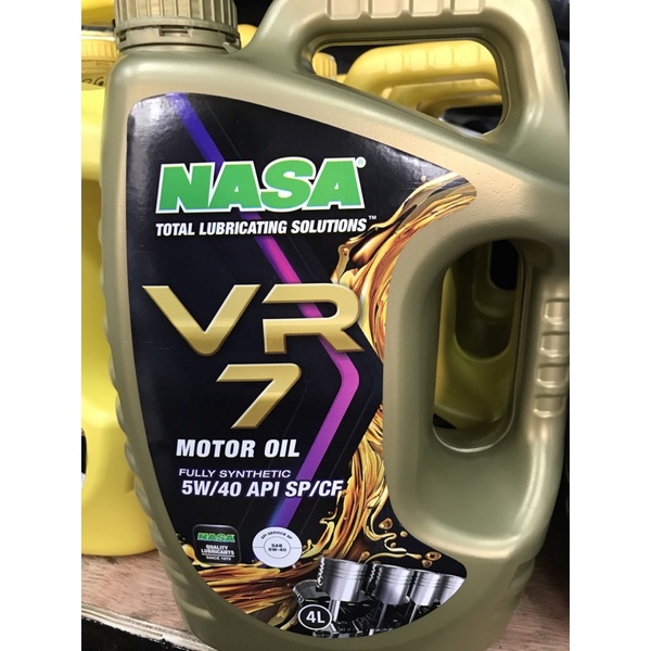 Nasa VR7 5W40 Fully Synthetic Premium Oil API SM/CF | Shopee Malaysia