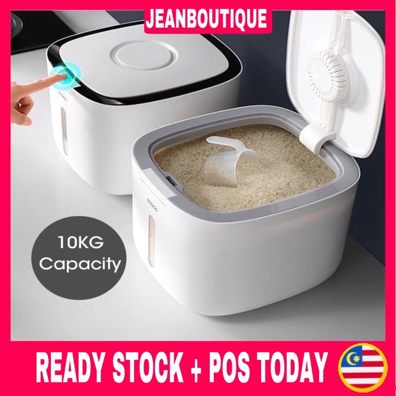 🌟READY STOCK🇲🇾🌟10kg ECOCO Rice Storage Container Rice Box Insect ...