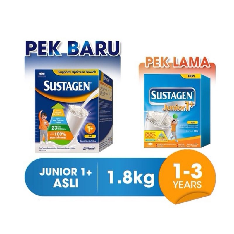 Sustagen Junior 1+ Original (1.8kg) - milk formula powder | Shopee Malaysia