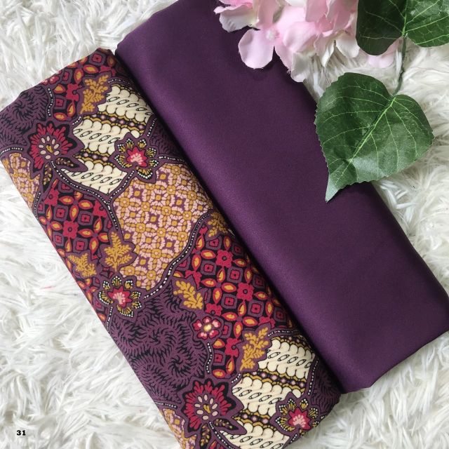 Kain Pasang Batik Bali Polyster Set Matching Open Meter Bidang 45 ...