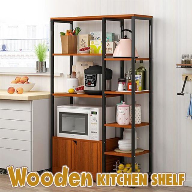🔥HOT ITEM🔥WOODEN KICHEN RACK | Shopee Malaysia