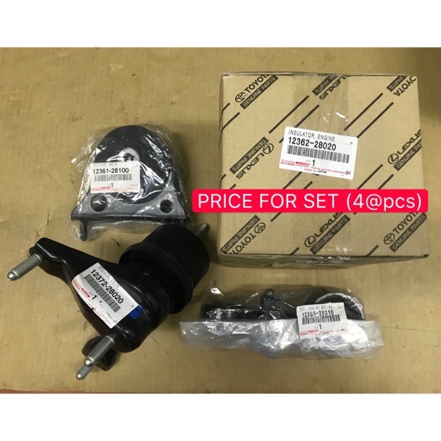 ORIGINAL TOYOTA ESTIMA ACR30 2.4 2wheel (2001-2004) ENGINE MOUNTING SET ...