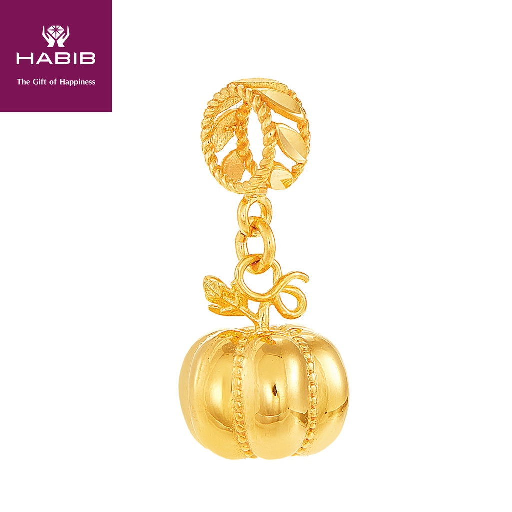 HABIB Oro Italia Pumpkin Gold Charm, 916 Gold | Shopee Malaysia