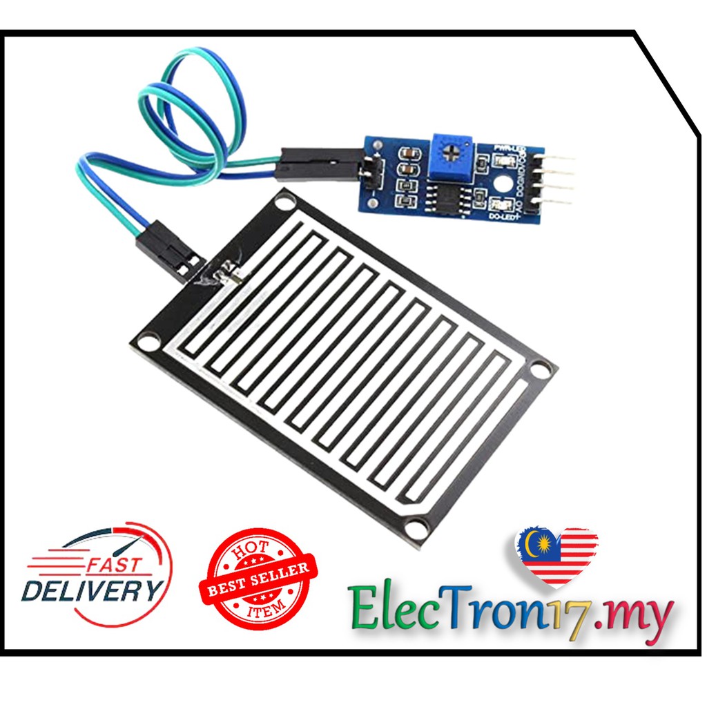 Raindrops Water Detection Sensor Module Rain Detector MDL - PR45 | Shopee Malaysia