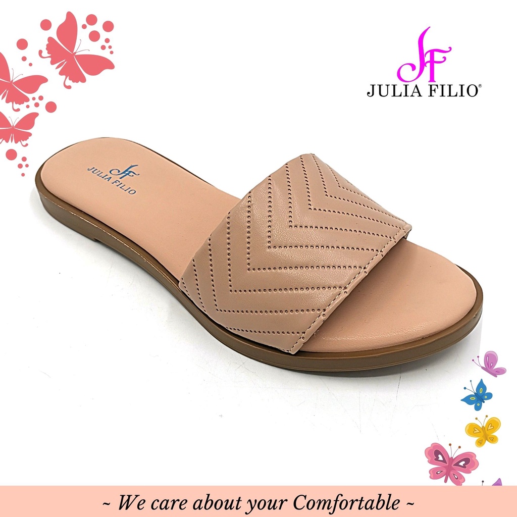 JULIA FILIO Flat Comfort Lady Sandal (JF23-101) | Shopee Malaysia