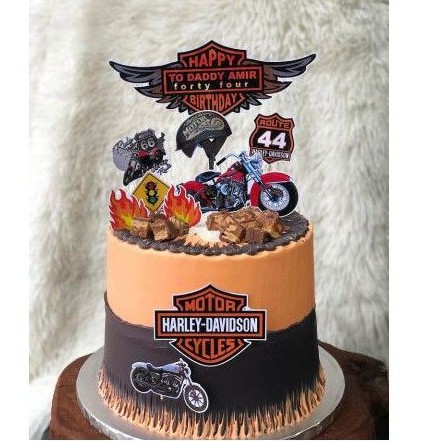 Harley Davidson cake topper | Shopee Malaysia