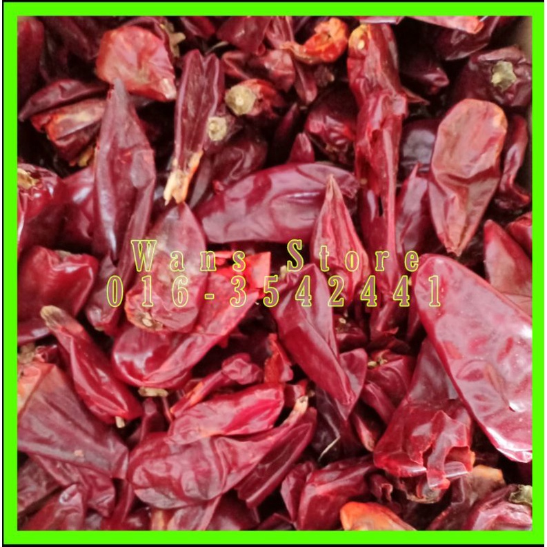 (500 GRAM) CILI KERING BESAR KELANTAN KURANG PEDAS DRIED CHILLIES ...