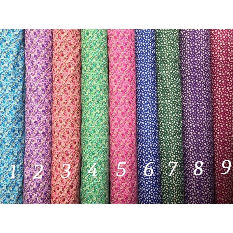 PKL Kain Bunga Kecil 🌼/Bidang 45” open meter/ Quantity 1 = 0.5meter ...