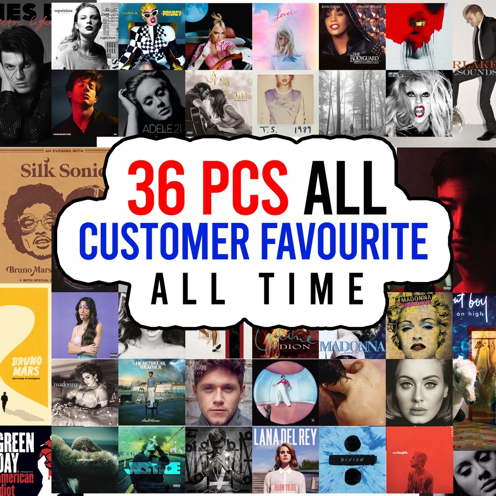Customer Favourite 36 PCS Collage Wall Kit Square Album Poster ...