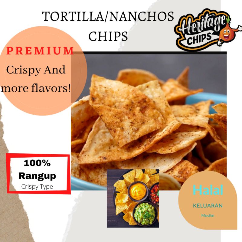 TortillaChips crunchy sedapp ala nanchos chips | Shopee Malaysia