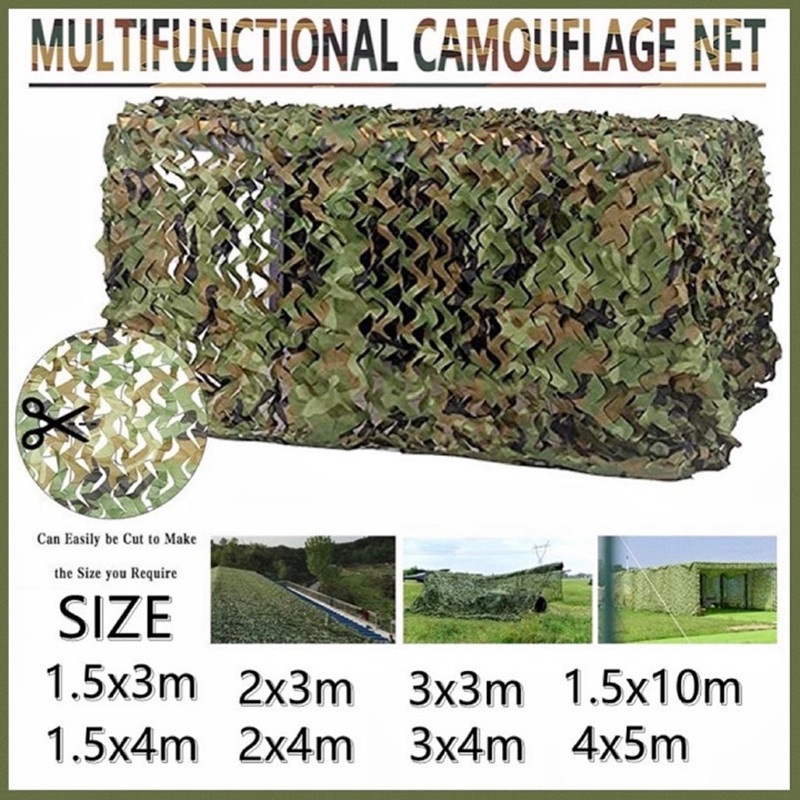 Military Camouflage Nets Woodland Army Camo Netting Camping Sun Outdoor ...